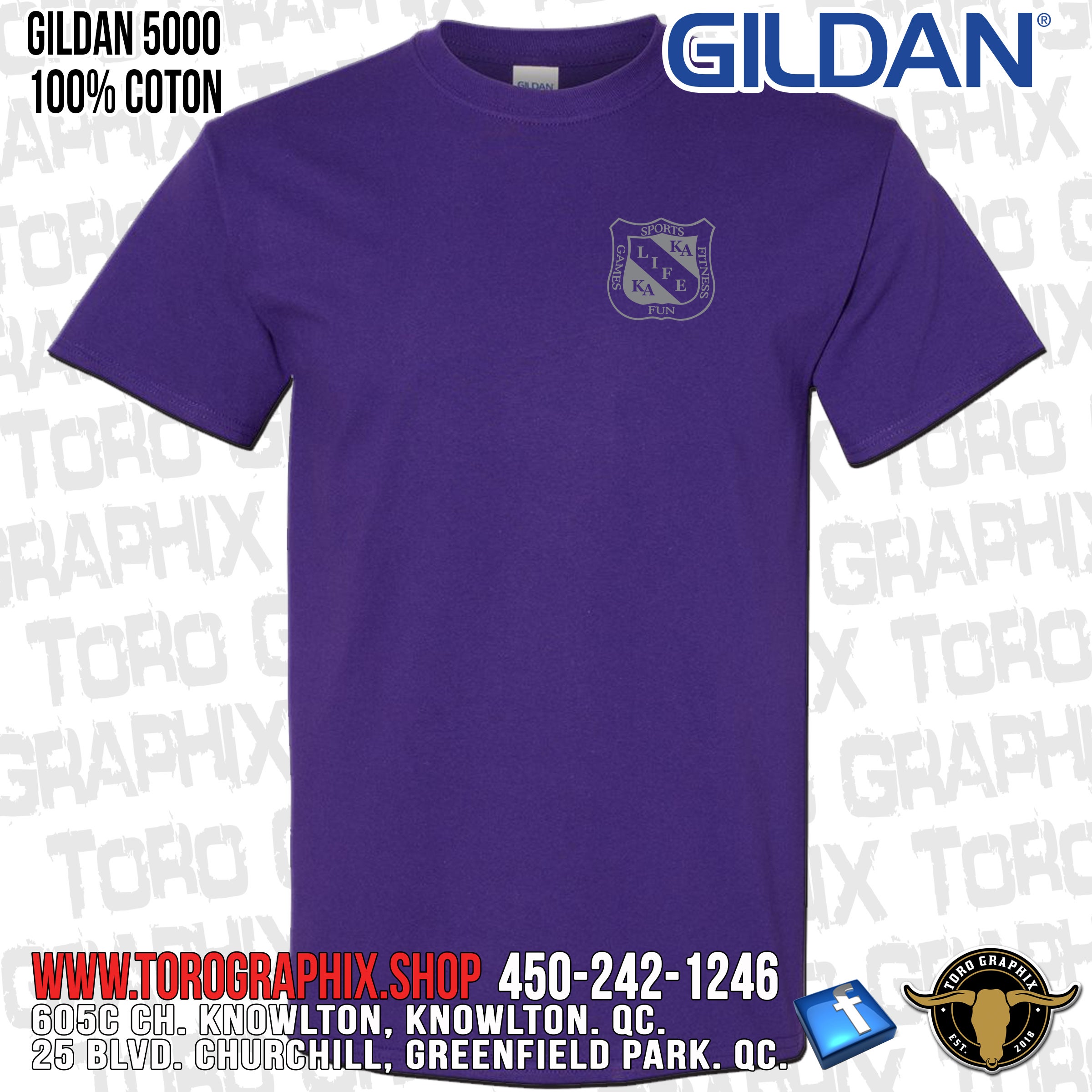 Knowlton Academy - TShirt GYM COTON / COTTON GYM TShirt | Toro Graphix